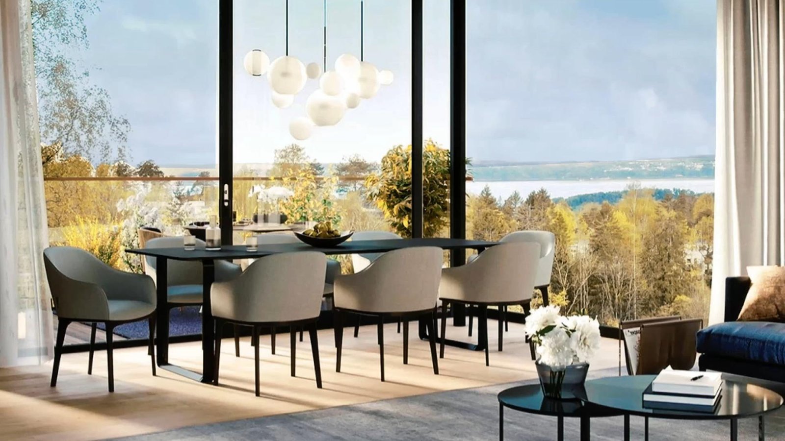 Living, Dining Rooms Together - Open Space Concept Ideas