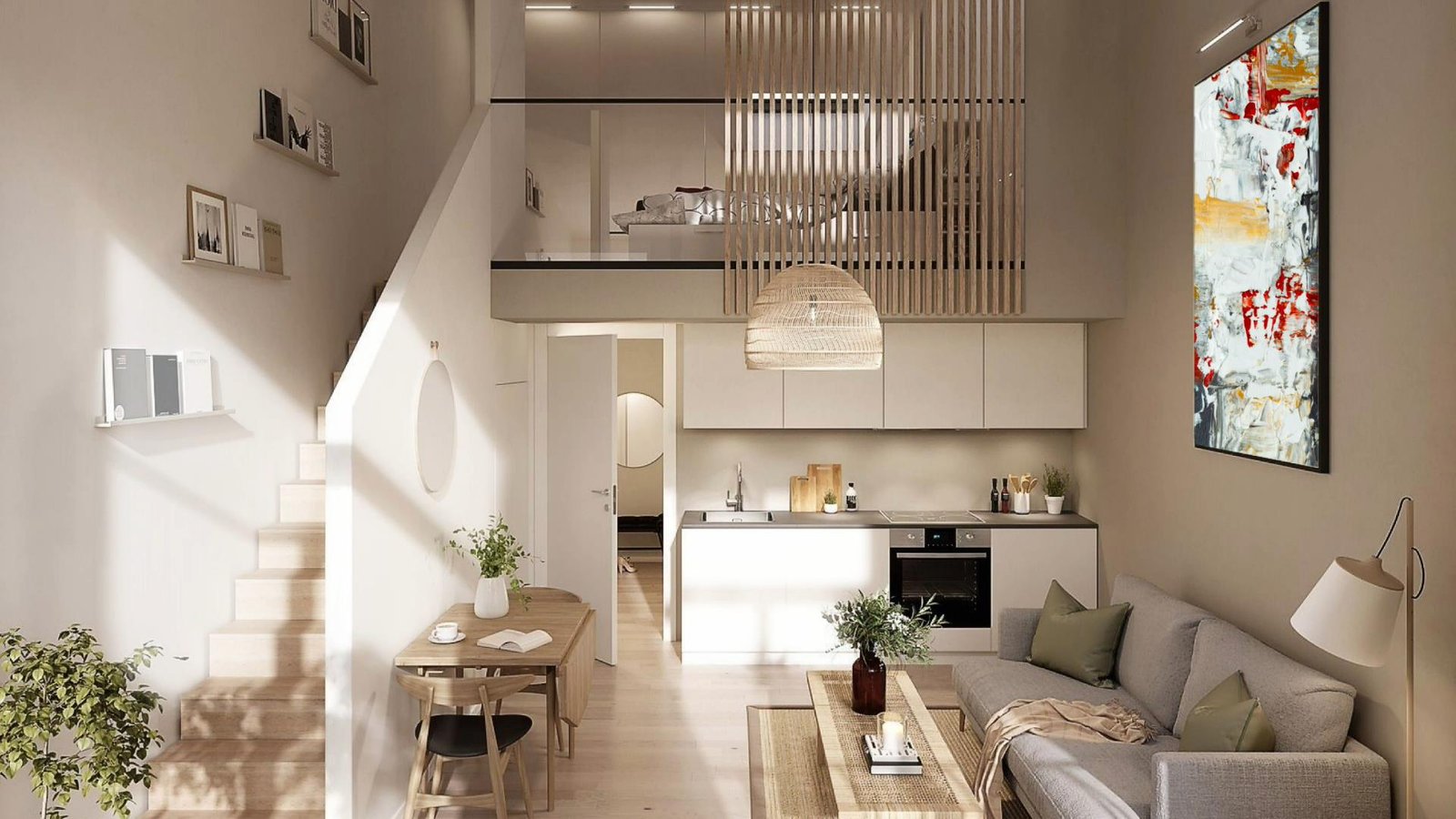 Modern and Cozy two-story loft-style apartments 😀👍