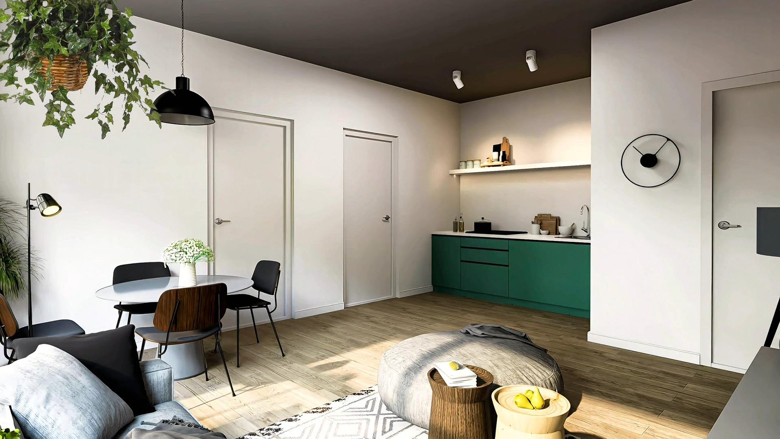 Cute Small Apartments, Creative Design Ideas, #25