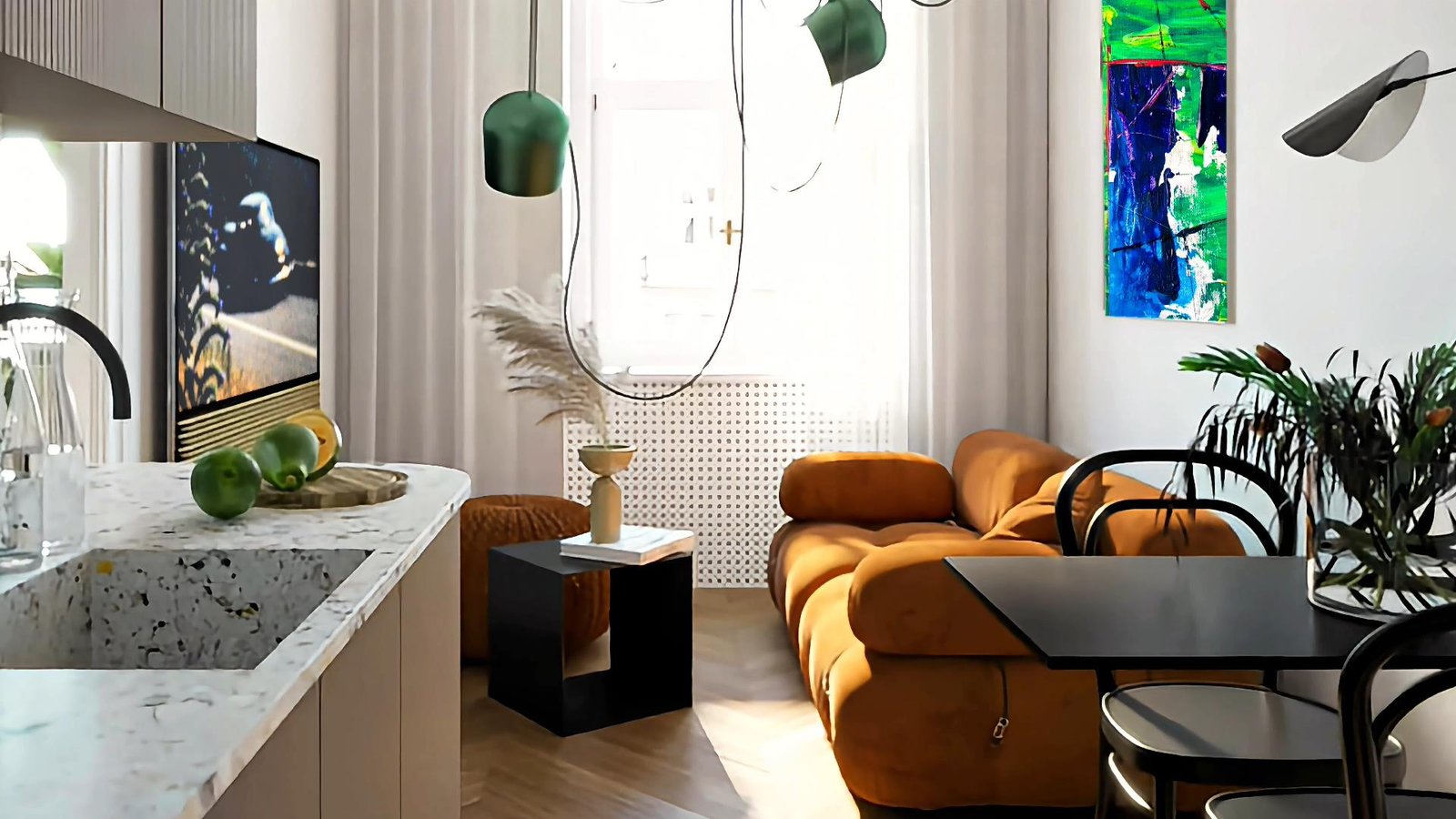 Cute Small Apartments, Creative Design Ideas, #25