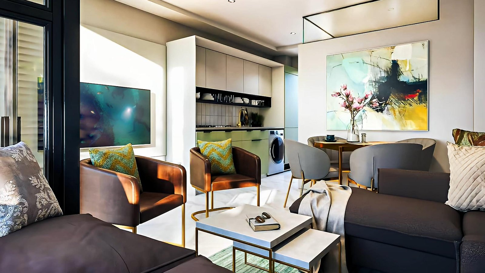 Cute Small Apartments, Creative Design Ideas, #27
